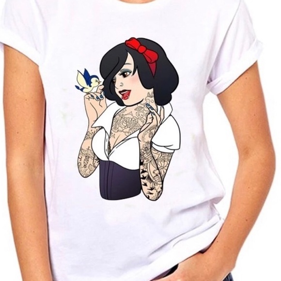 Tops | Punk Rock Snow White Tee | Poshmark